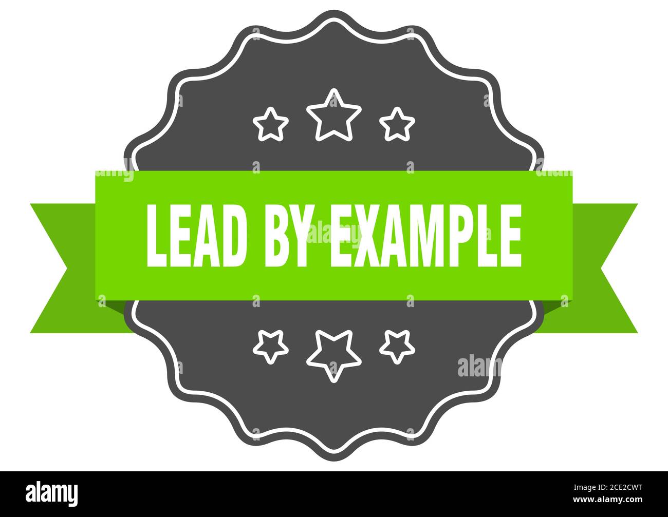 lead by example label. lead by example isolated seal. Retro sticker ...