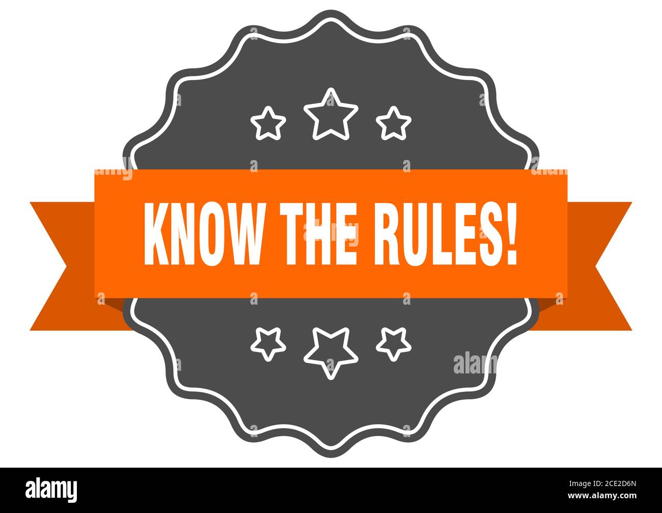 know the rules label. know the rules isolated seal. Retro sticker sign ...