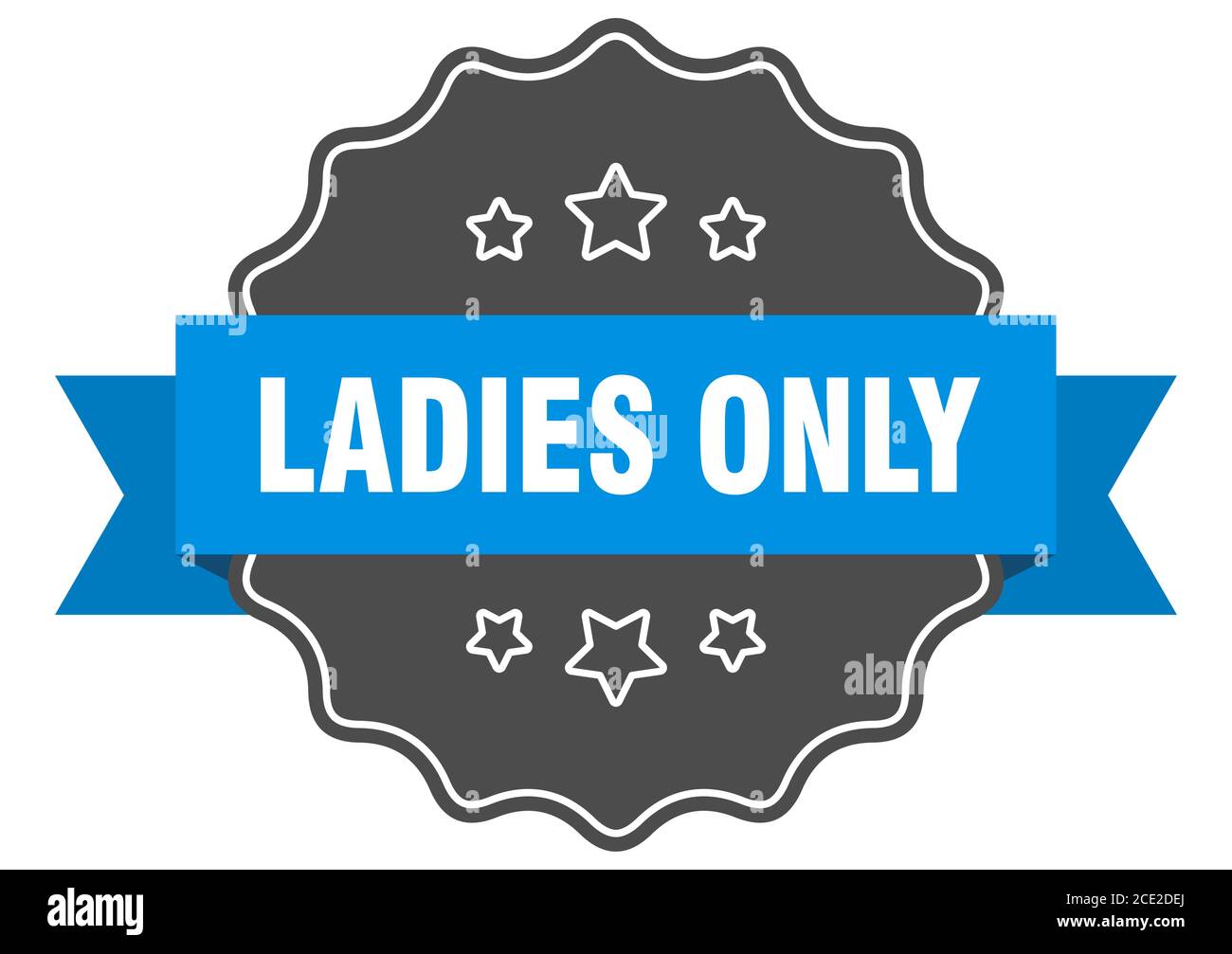ladies only label. ladies only isolated seal. Retro sticker sign Stock ...