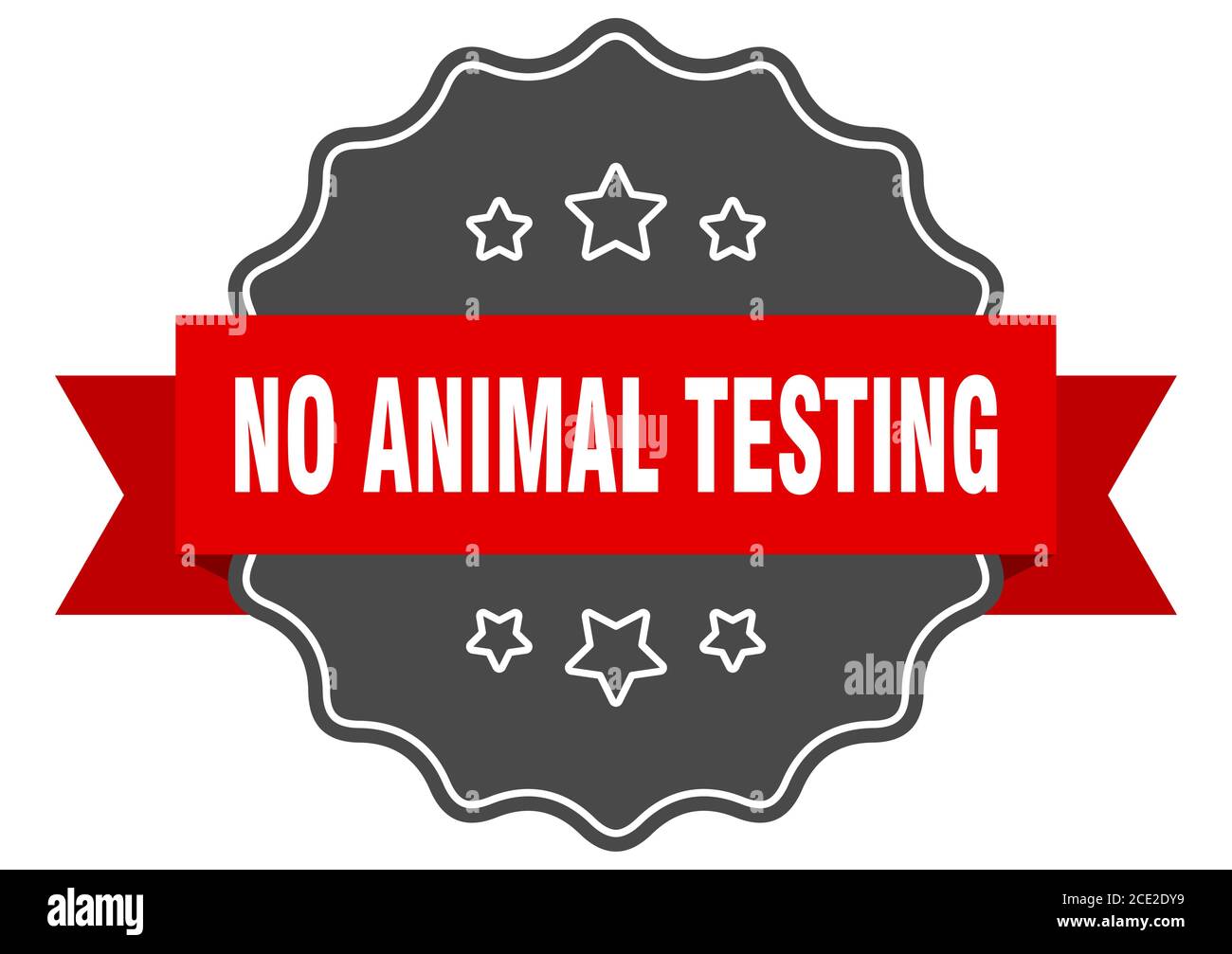 no animal testing label. no animal testing isolated seal. Retro sticker ...
