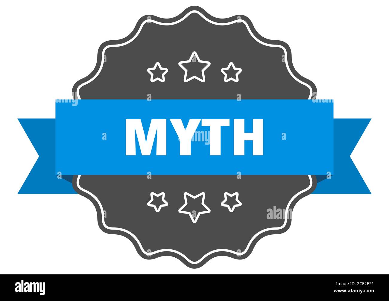 myth label. myth isolated seal. Retro sticker sign Stock Vector Image ...