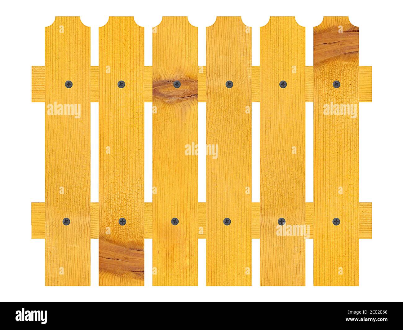 Wooden fence isolated on white Stock Photo - Alamy