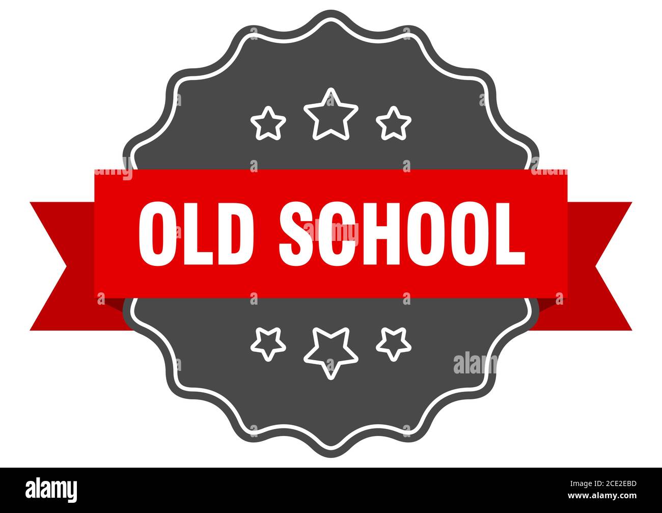 old school label. old school isolated seal. Retro sticker sign Stock ...