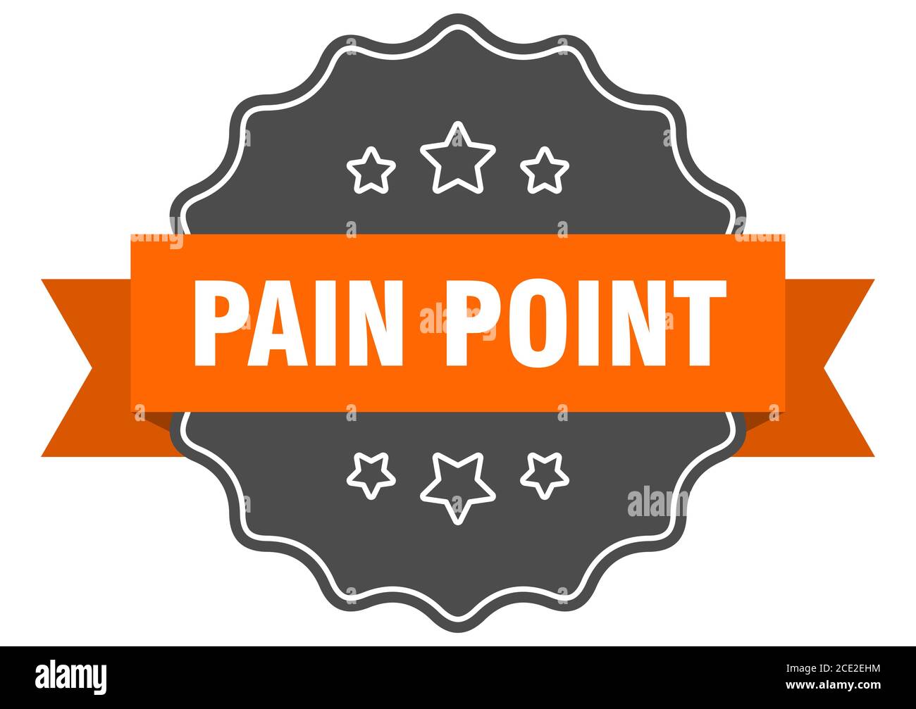 pain point label. pain point isolated seal. Retro sticker sign Stock ...
