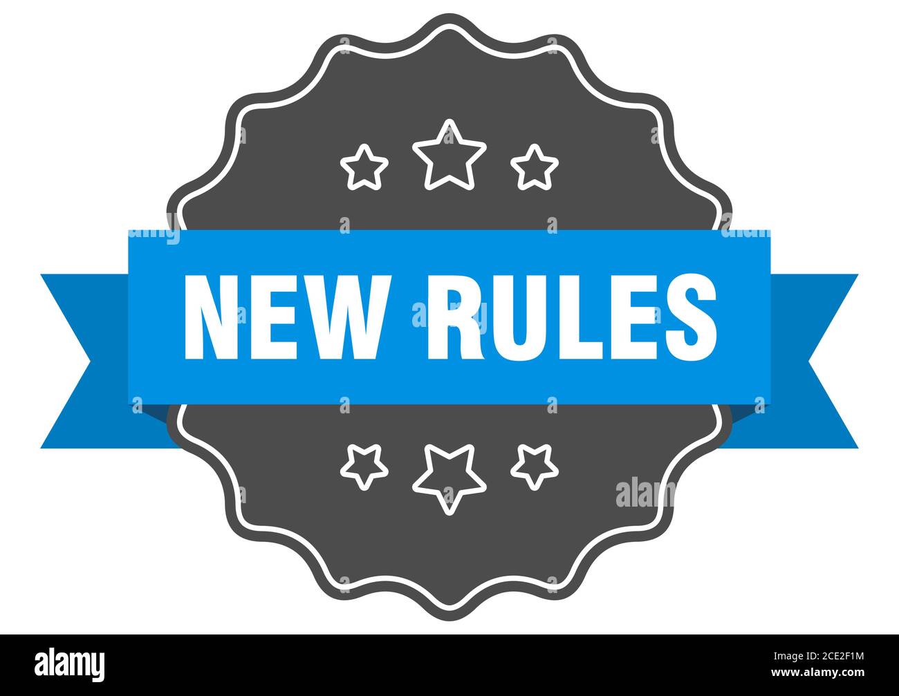 new rules label. new rules isolated seal. Retro sticker sign Stock ...