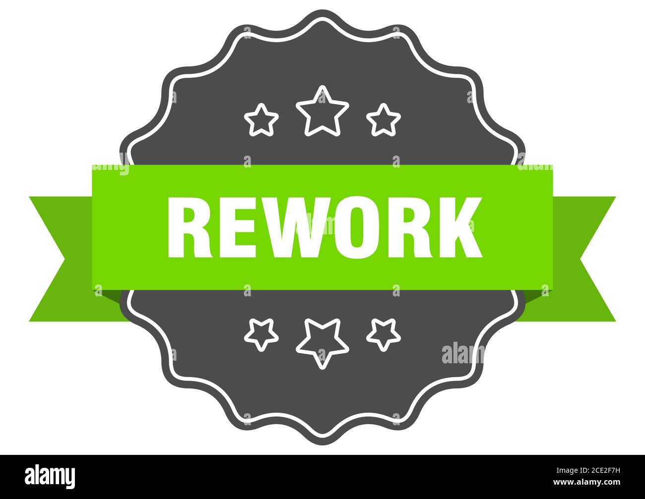 rework label. rework isolated seal. Retro sticker sign Stock Vector ...