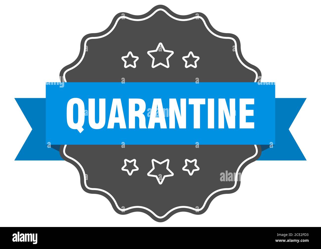 quarantine label. quarantine isolated seal. Retro sticker sign Stock ...