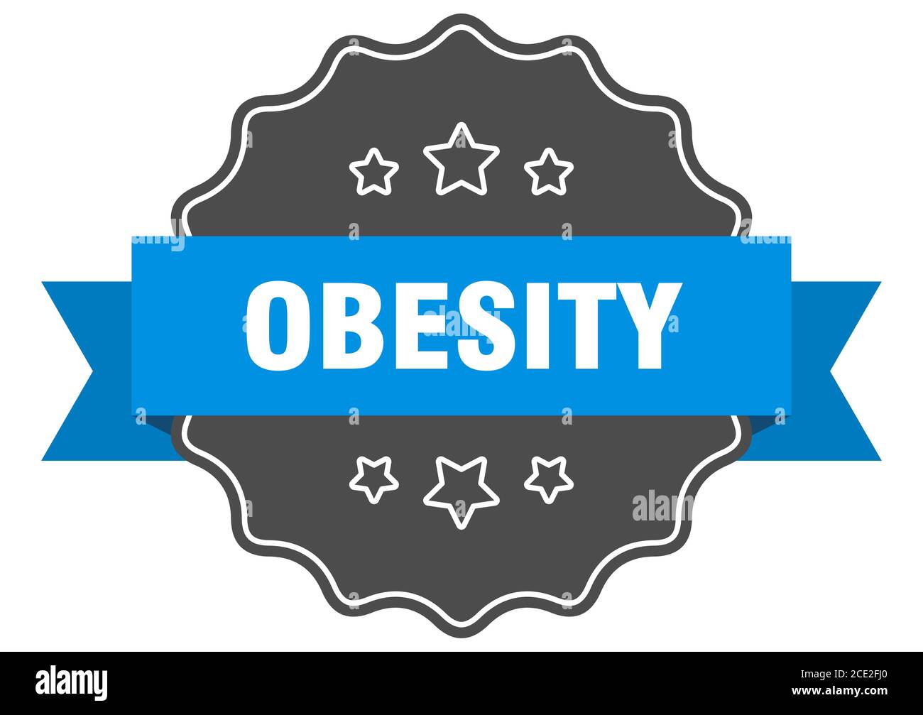 obesity label. obesity isolated seal. Retro sticker sign Stock Vector ...