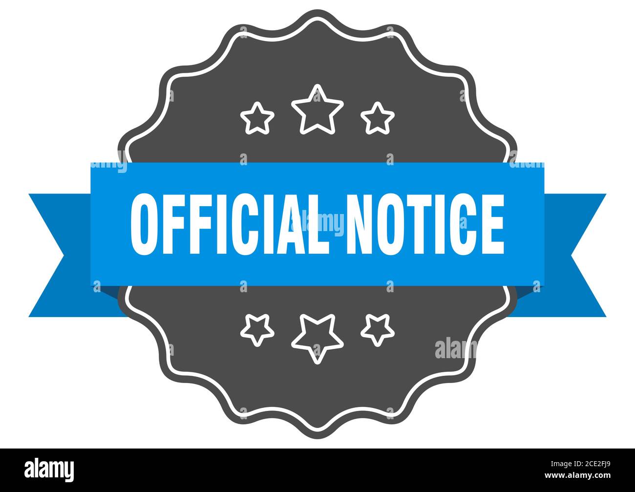 official notice label. official notice isolated seal. Retro sticker ...