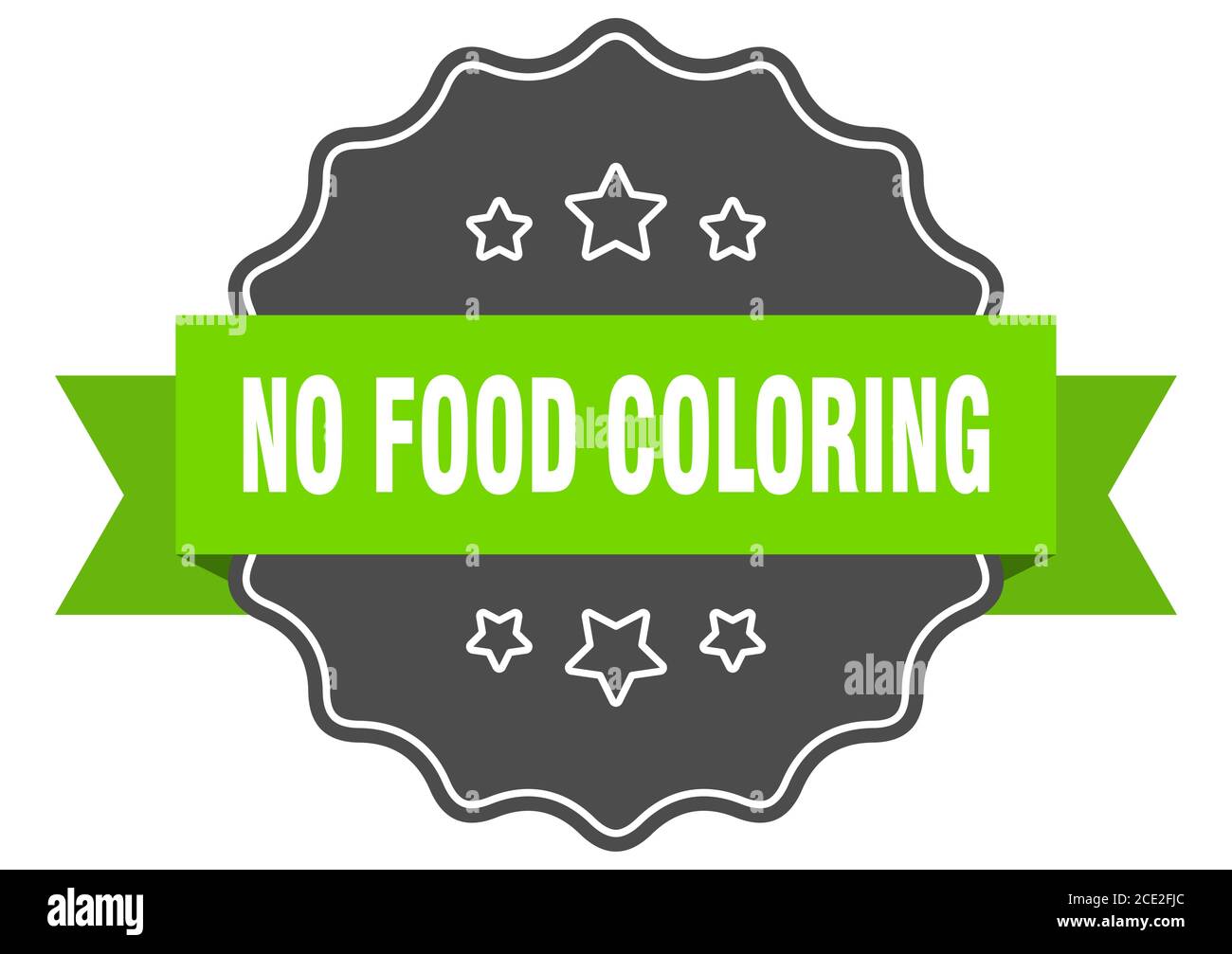 no food coloring label. no food coloring isolated seal. Retro sticker ...