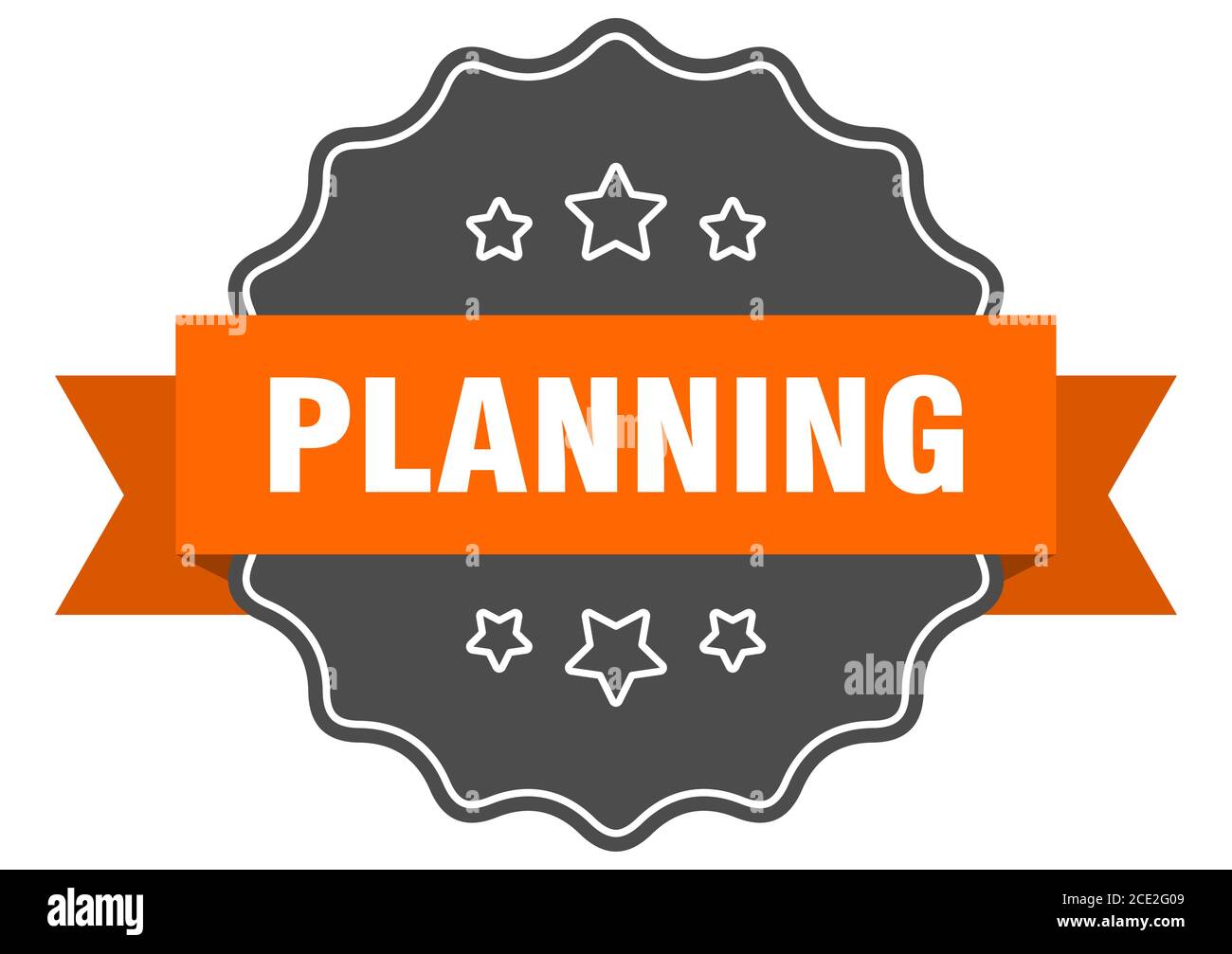 planning label. planning isolated seal. Retro sticker sign Stock Vector ...