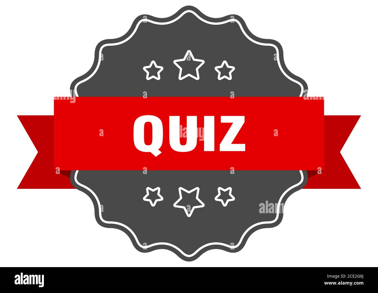 quiz label. quiz isolated seal. Retro sticker sign Stock Vector Image ...