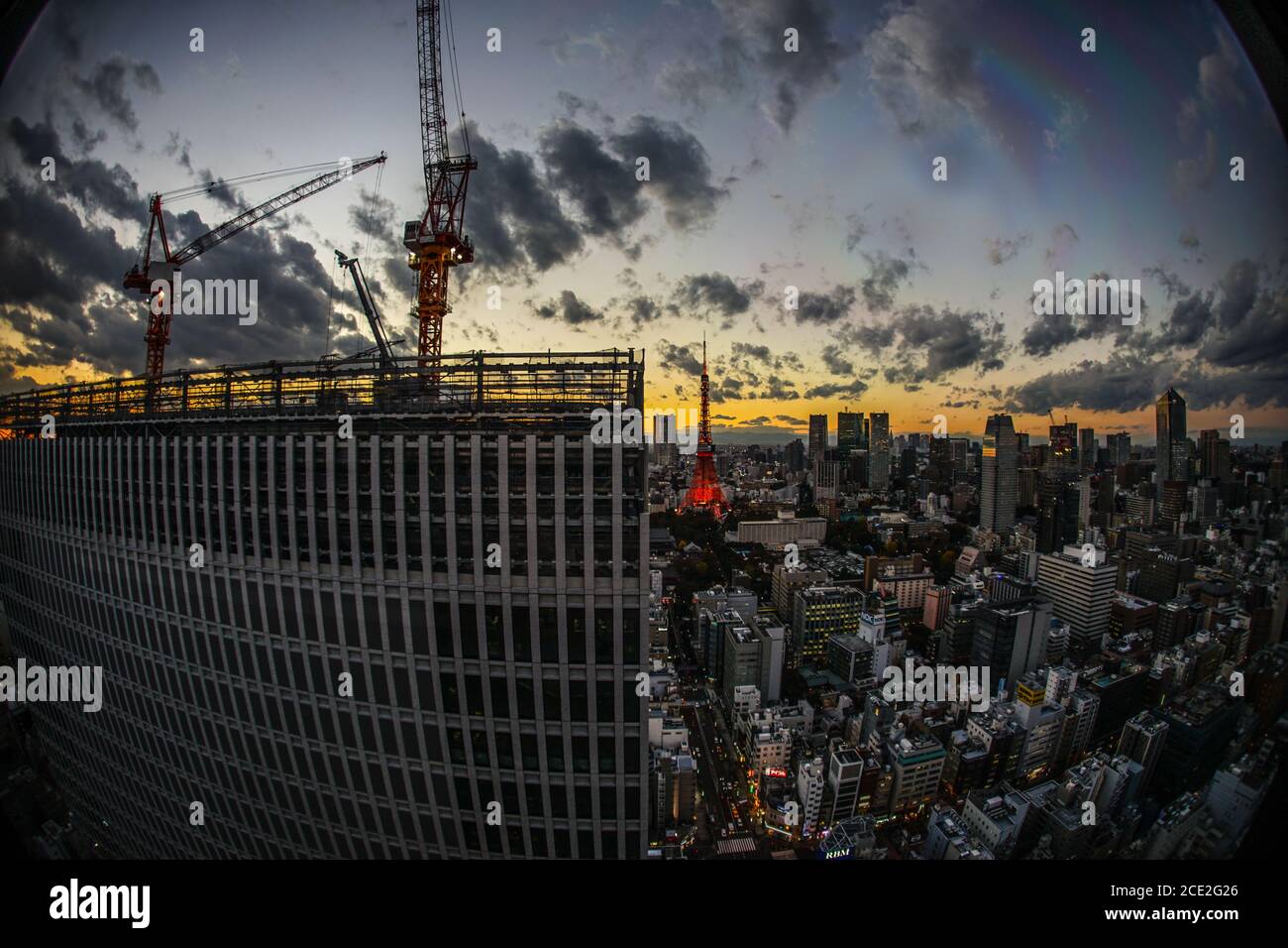Construction site of a high-rise building Stock Photo - Alamy