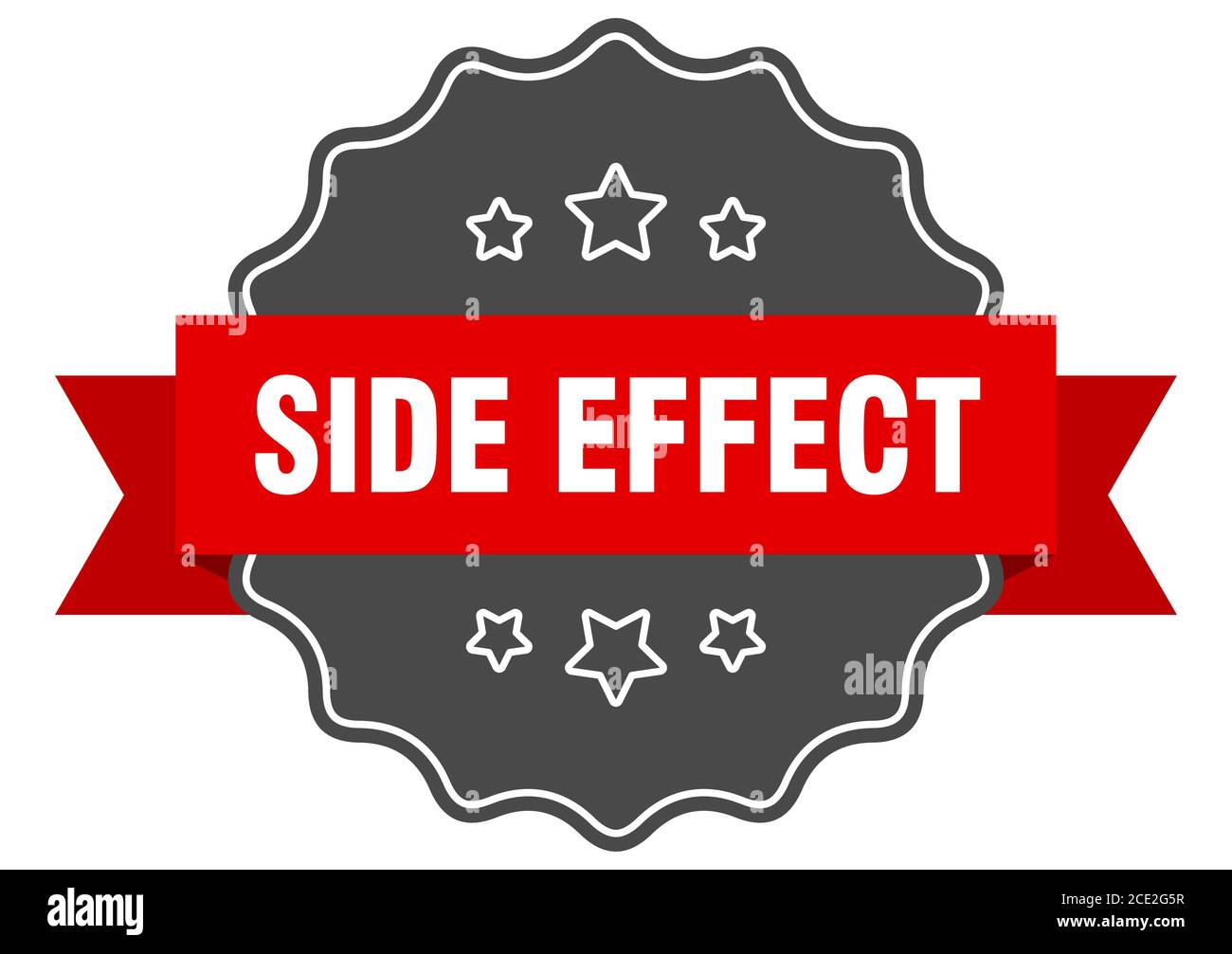 side effect label. side effect isolated seal. Retro sticker sign Stock ...