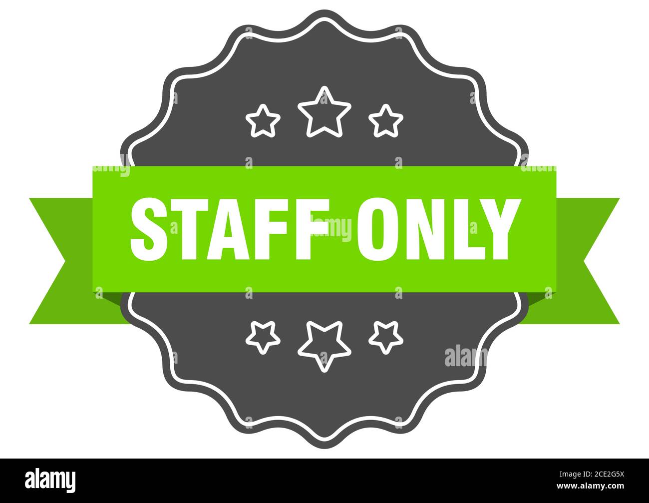 staff only label. staff only isolated seal. Retro sticker sign Stock ...