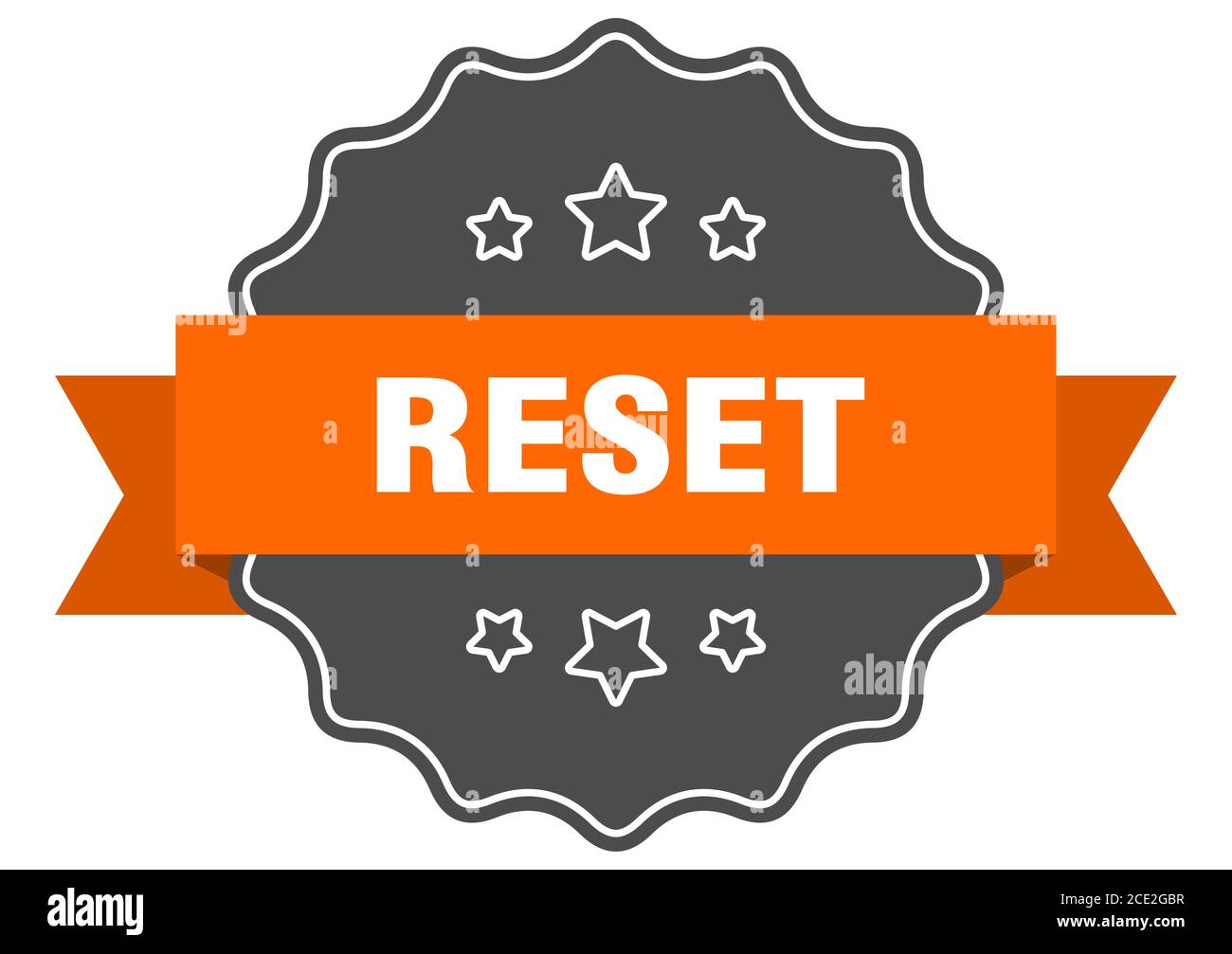 reset label. reset isolated seal. Retro sticker sign Stock Vector Image ...