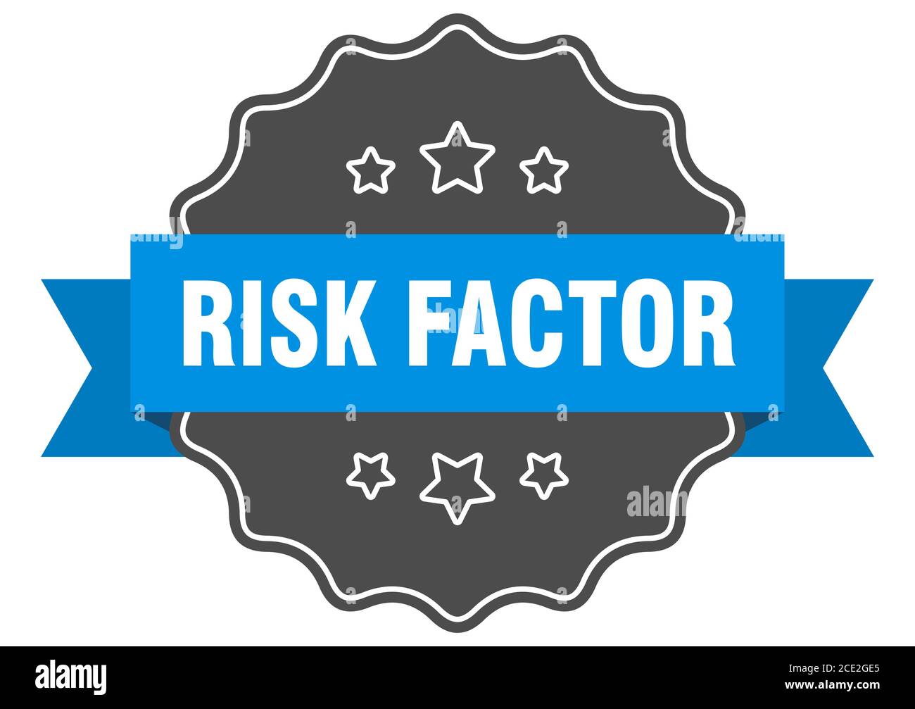 risk factor label. risk factor isolated seal. Retro sticker sign Stock ...