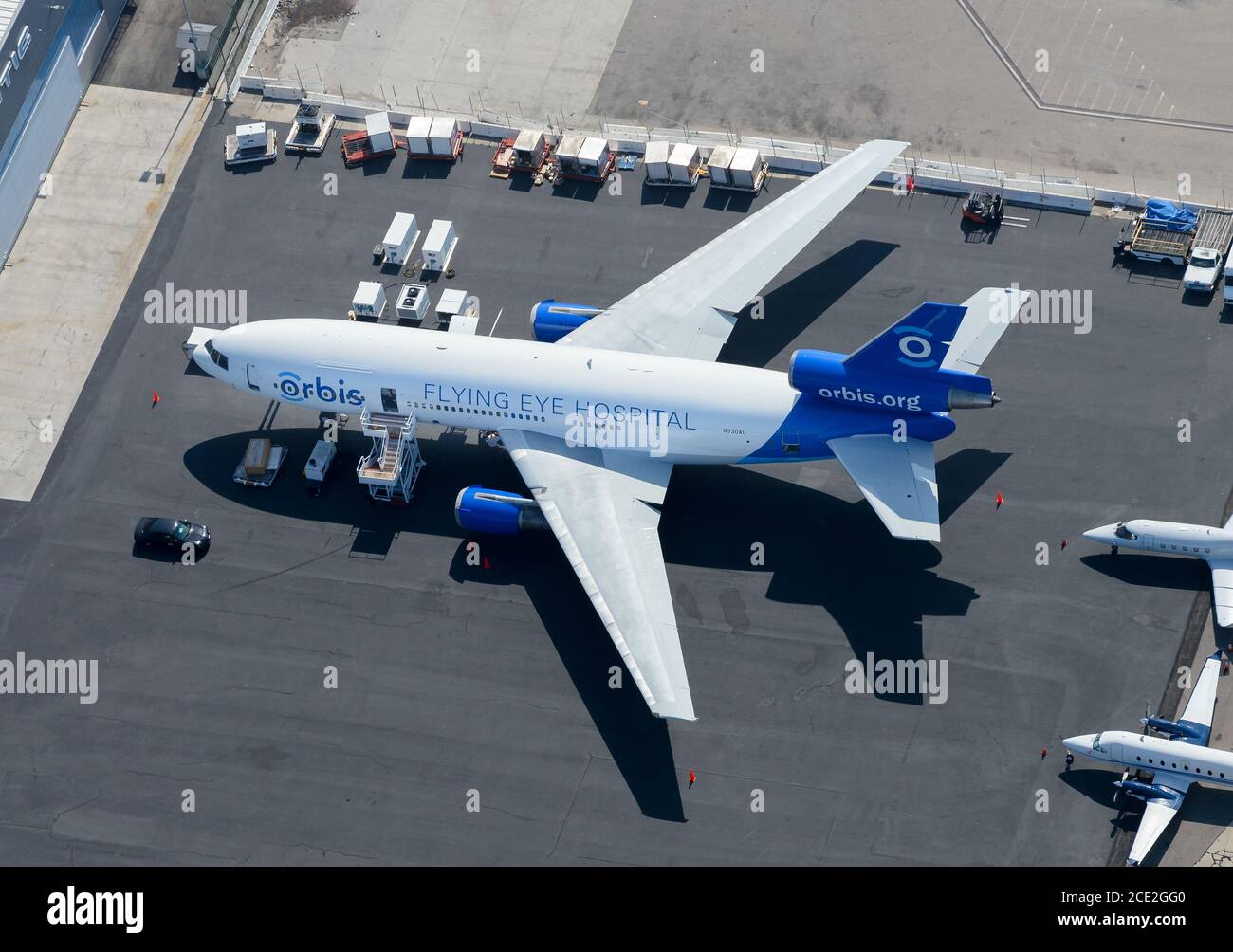 Orbis Flying Eye Hospital new Douglas DC-10 aircraft. Aerial hospital ...