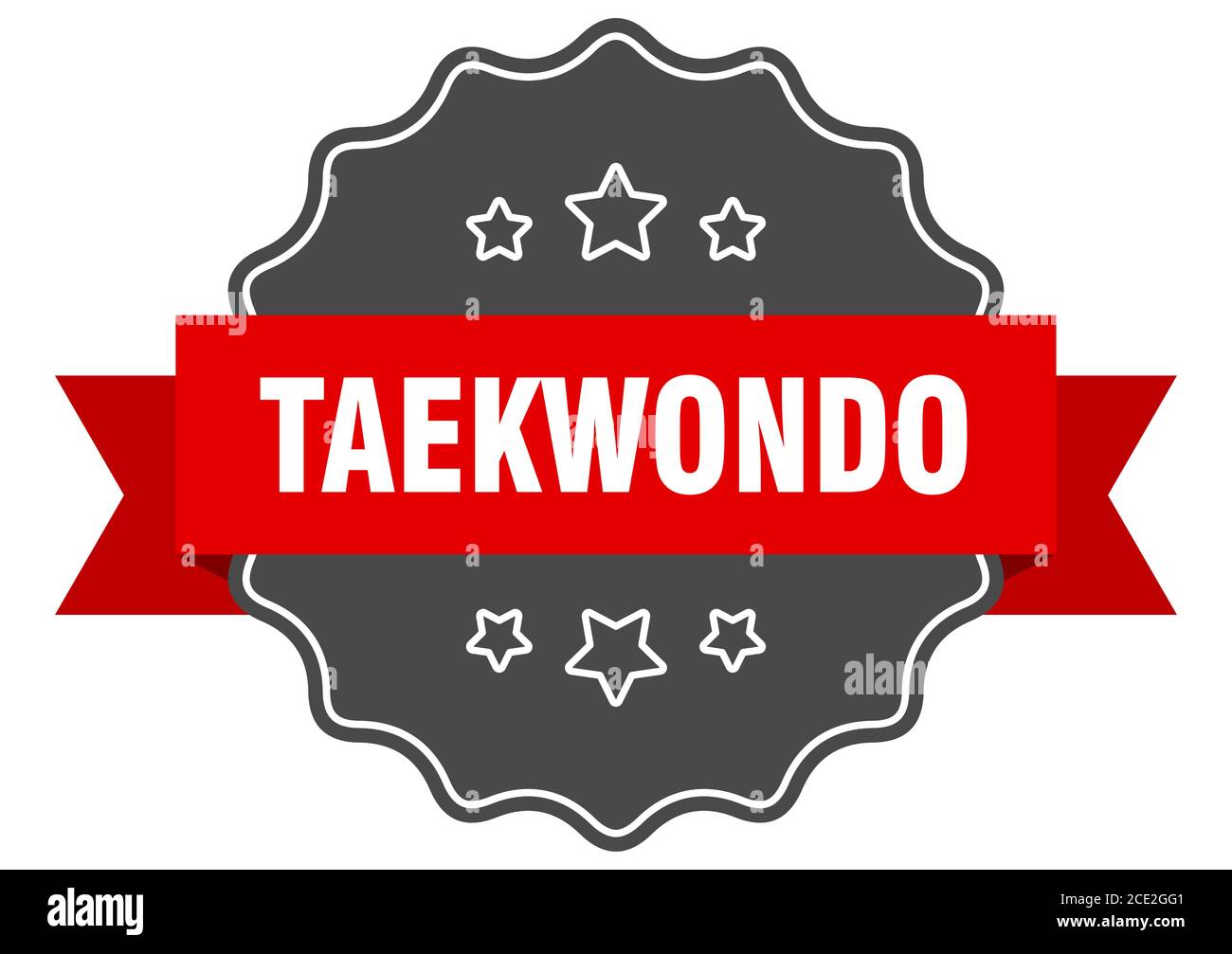 taekwondo label. taekwondo isolated seal. Retro sticker sign Stock ...