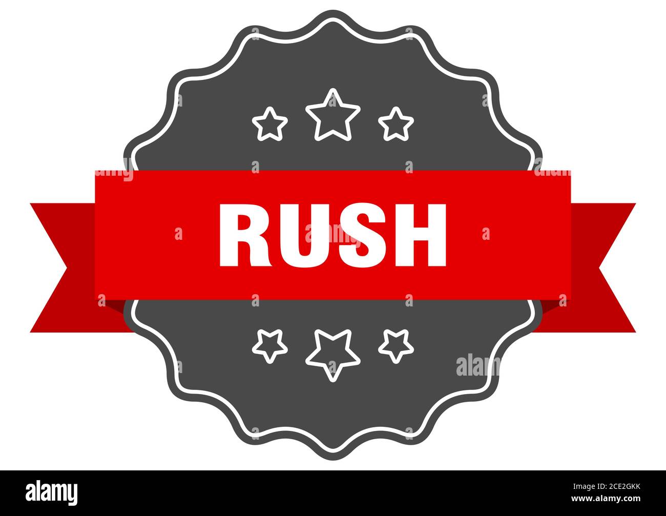 rush label. rush isolated seal. Retro sticker sign Stock Vector Image & Art - Alamy