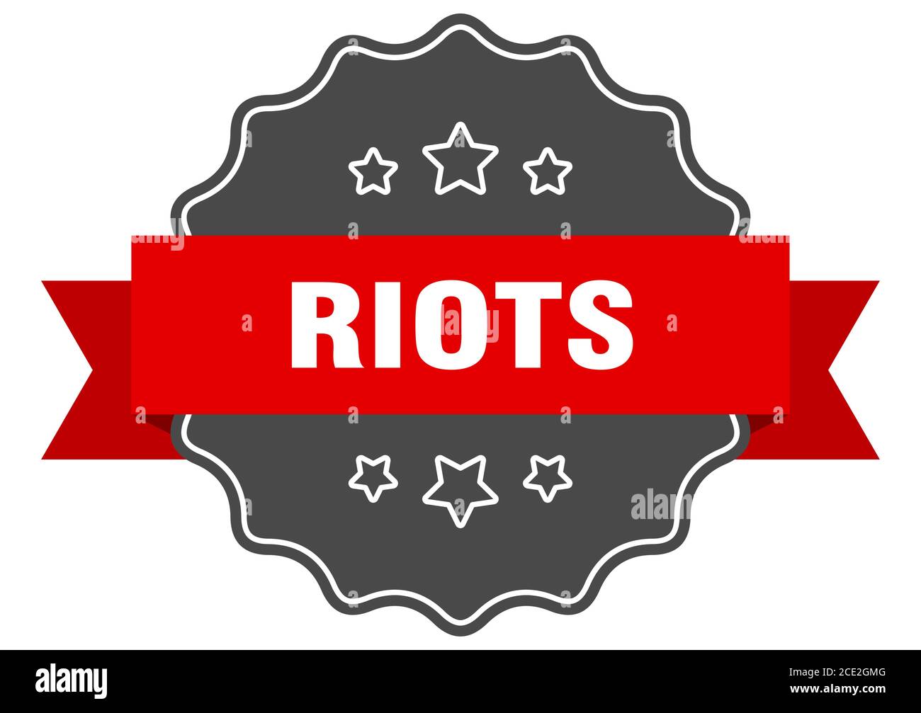 riots label. riots isolated seal. Retro sticker sign Stock Vector Image ...