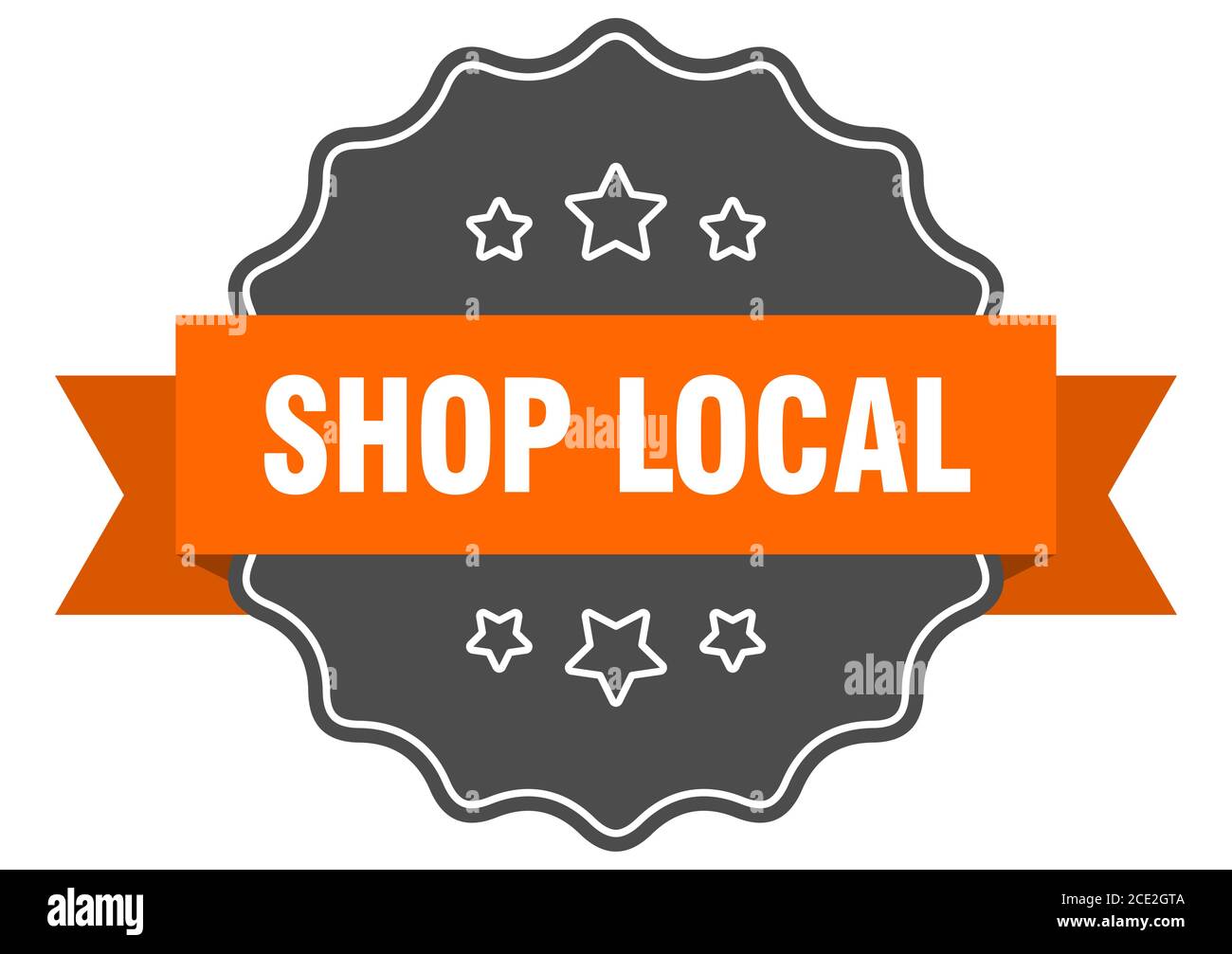 shop local label. shop local isolated seal. Retro sticker sign Stock ...