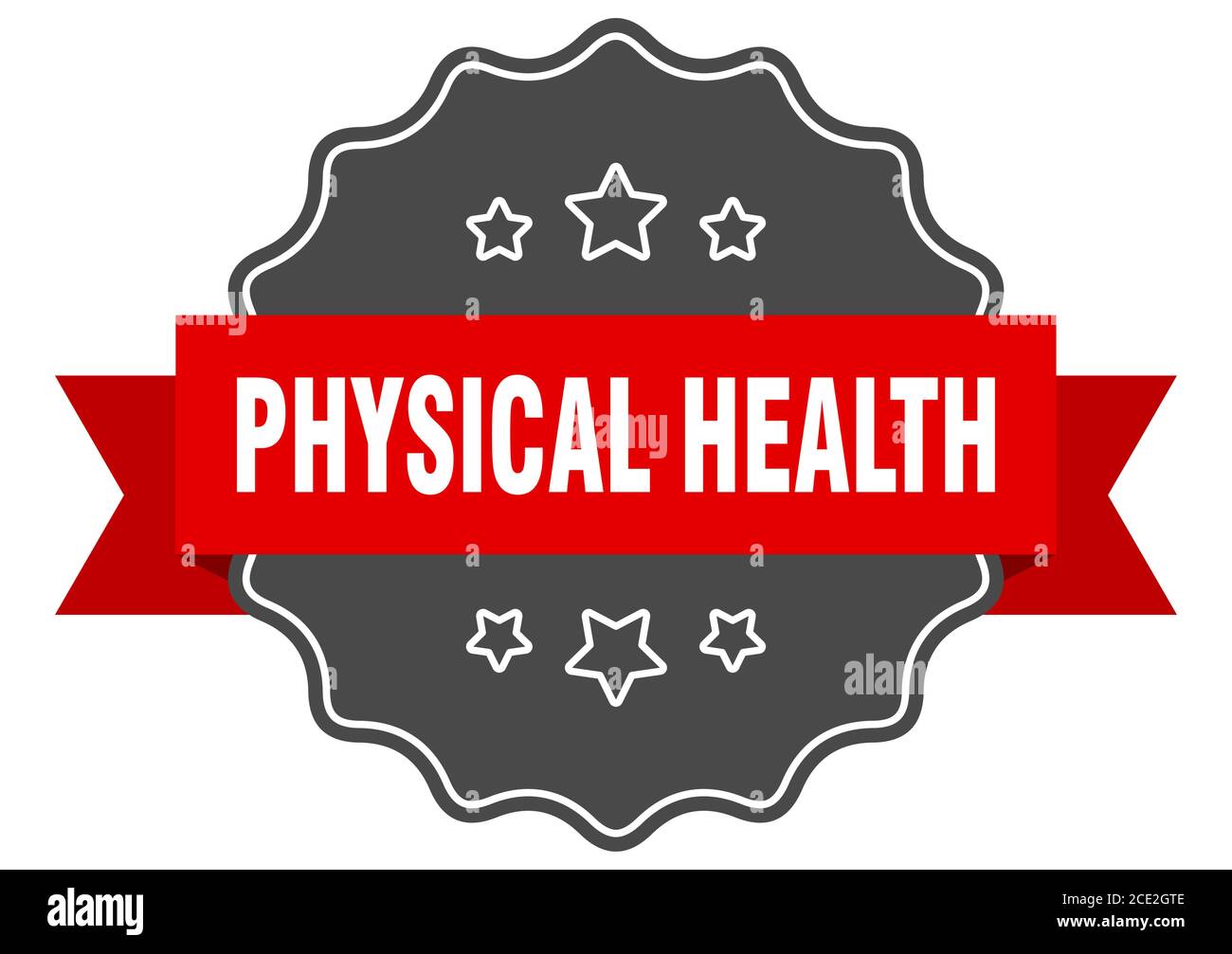 physical health label. physical health isolated seal. Retro sticker ...