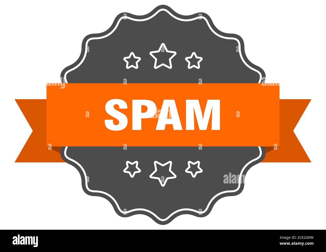 spam label. spam isolated seal. Retro sticker sign Stock Vector Image ...