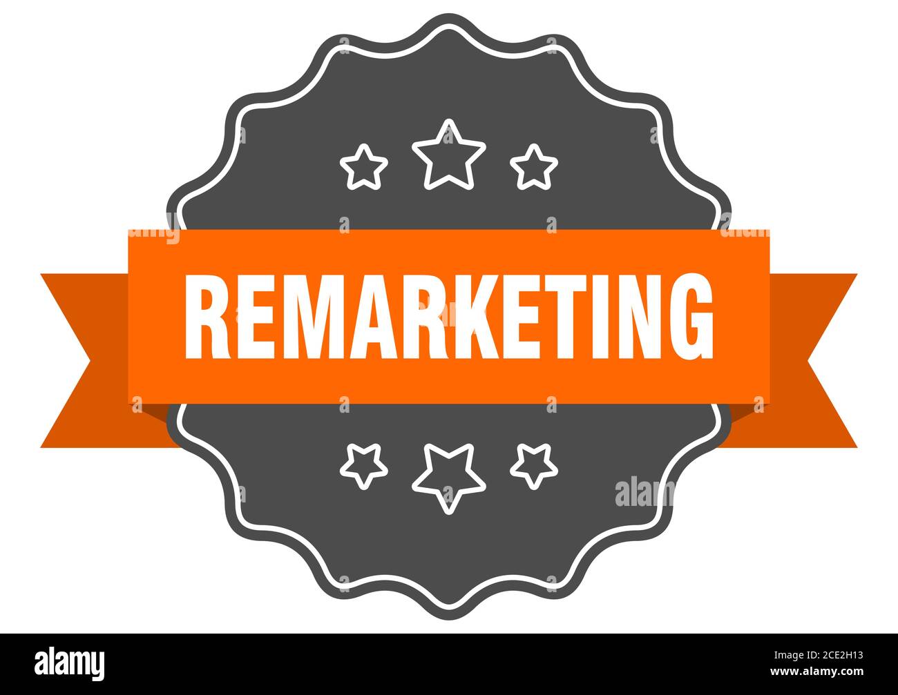 remarketing label. remarketing isolated seal. Retro sticker sign Stock ...