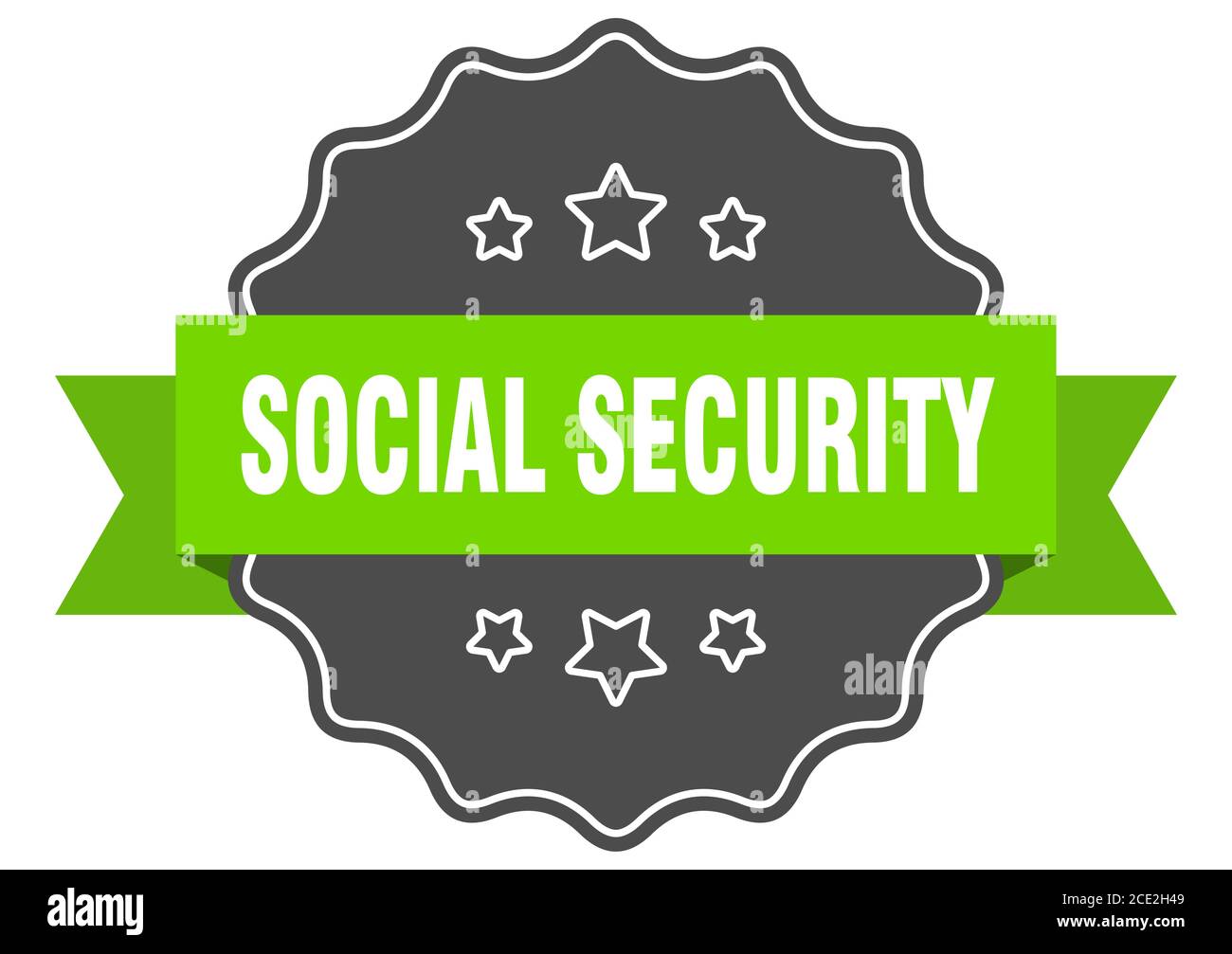 social security label. social security isolated seal. Retro sticker ...