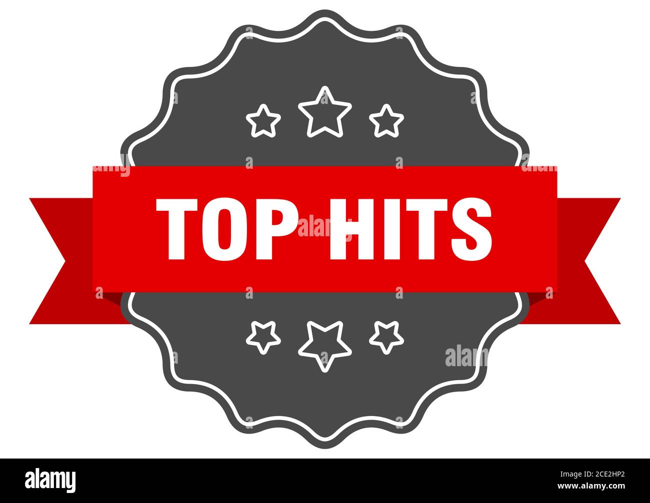 top hits label. top hits isolated seal. Retro sticker sign Stock Vector ...