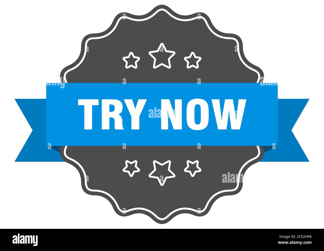 Try now label isolated Stock Vector Images - Alamy