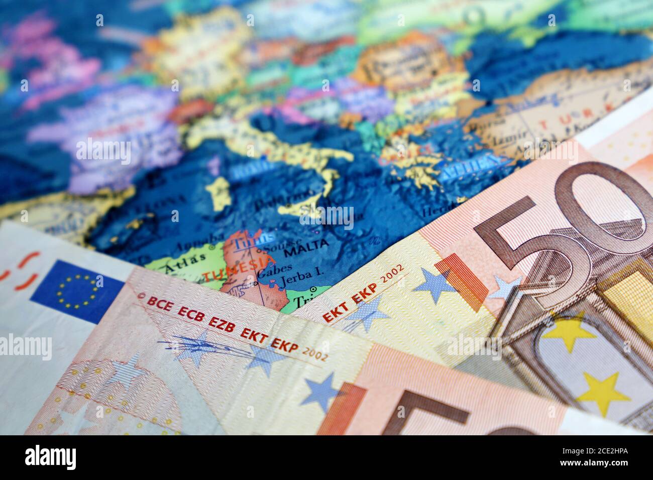 Map of europe money hi-res stock photography and images - Alamy