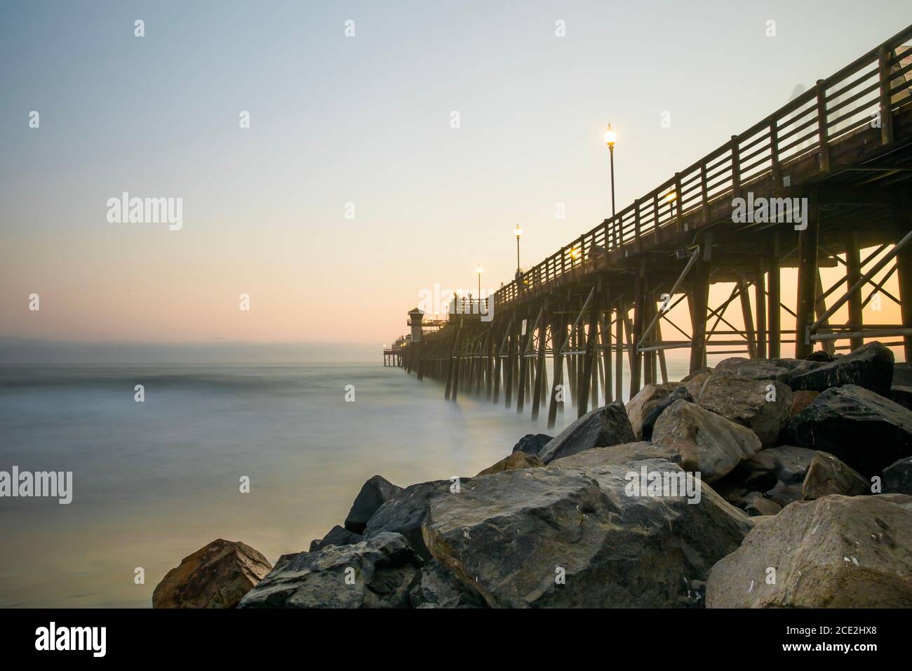 Oceanside pier lights hi-res stock photography and images - Alamy