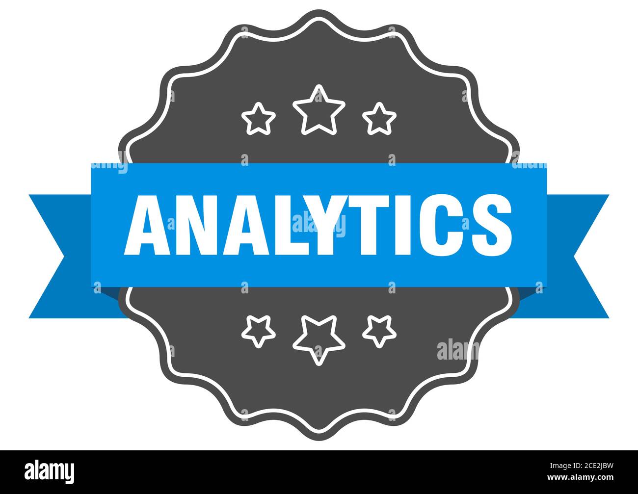 analytics label. analytics isolated seal. Retro sticker sign Stock ...