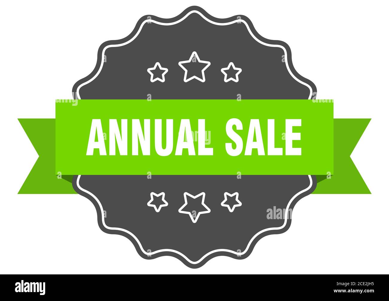 annual sale label. annual sale isolated seal. Retro sticker sign Stock ...