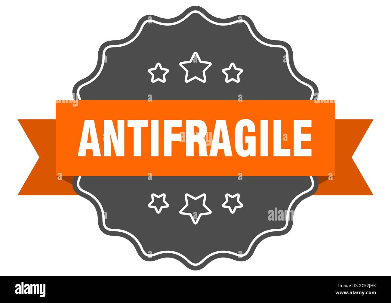 antifragile label. antifragile isolated seal. Retro sticker sign Stock ...