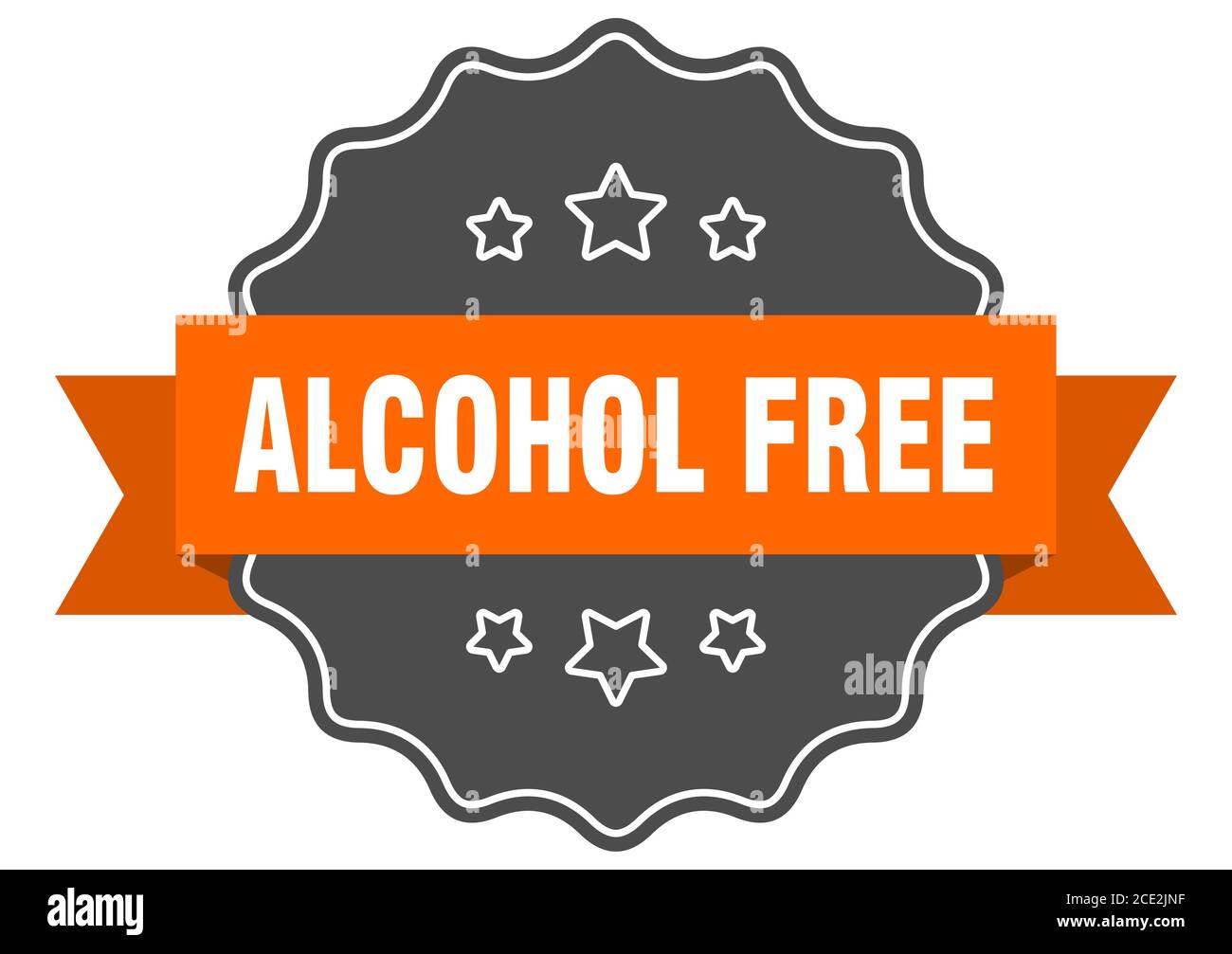alcohol free label. alcohol free isolated seal. Retro sticker sign ...