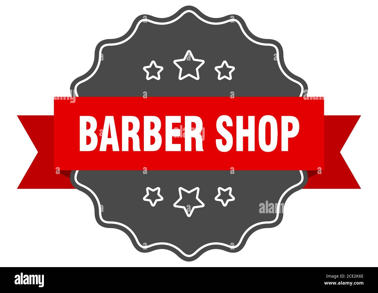 barber shop label. barber shop isolated seal. Retro sticker sign Stock ...