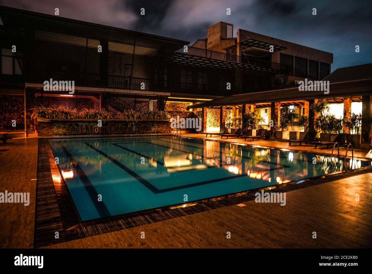 The pool and building of luxury hotel hi-res stock photography and ...