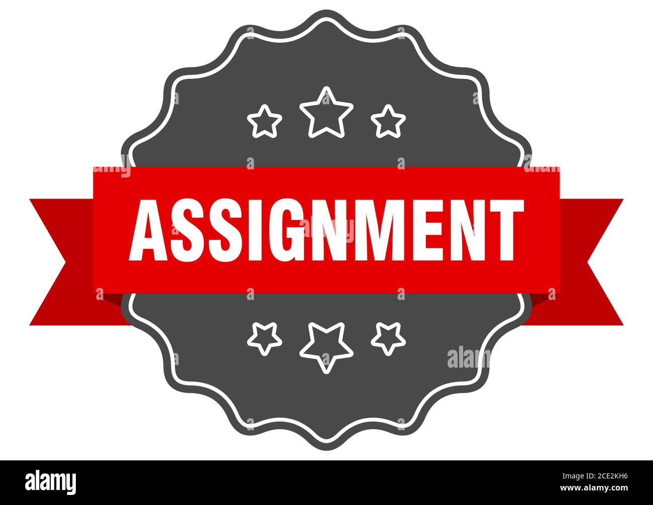assignment label. assignment isolated seal. Retro sticker sign Stock ...