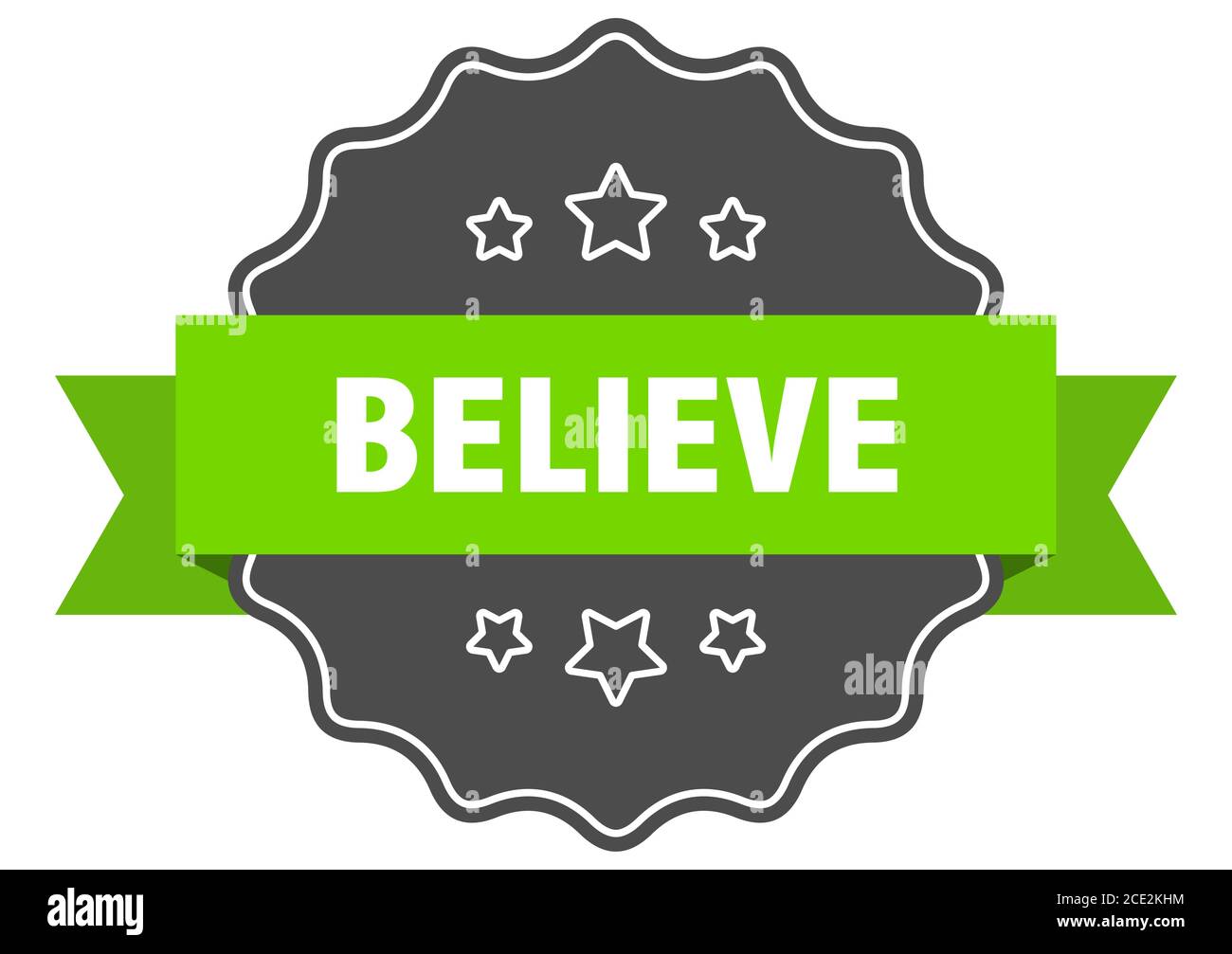 believe label. believe isolated seal. Retro sticker sign Stock Vector ...