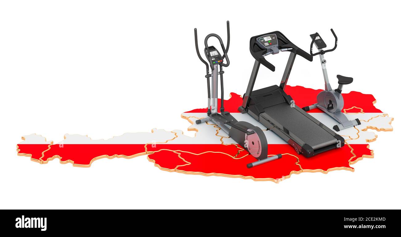 Sport clubs in Austria. Fitness, exercise equipments on Austrian map ...