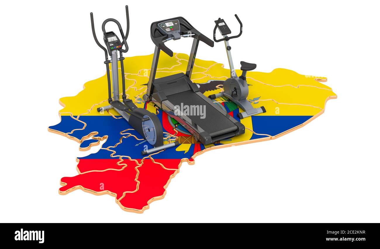 Sport clubs in Ecuador. Fitness, exercise equipments on Ecuadorian map ...