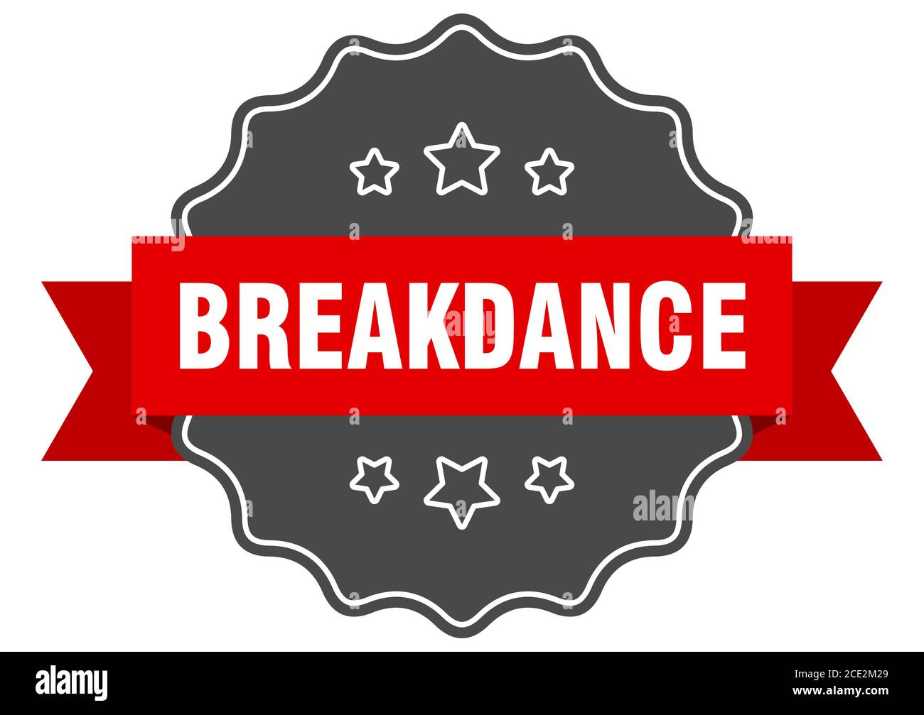 breakdance label. breakdance isolated seal. Retro sticker sign Stock ...