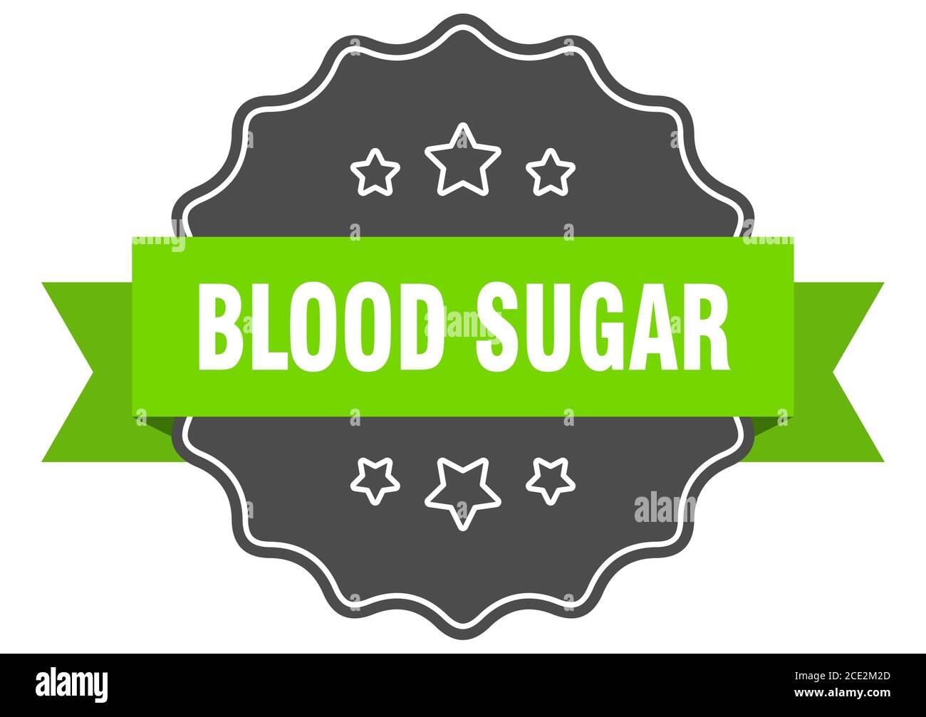 blood sugar label. blood sugar isolated seal. Retro sticker sign Stock ...