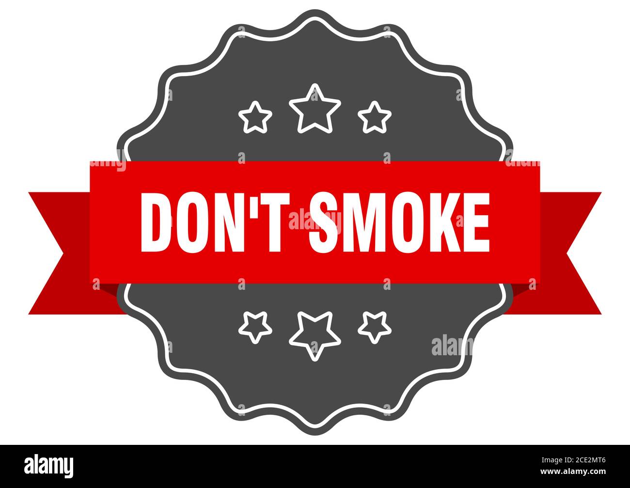don't smoke label. don't smoke isolated seal. Retro sticker sign Stock ...