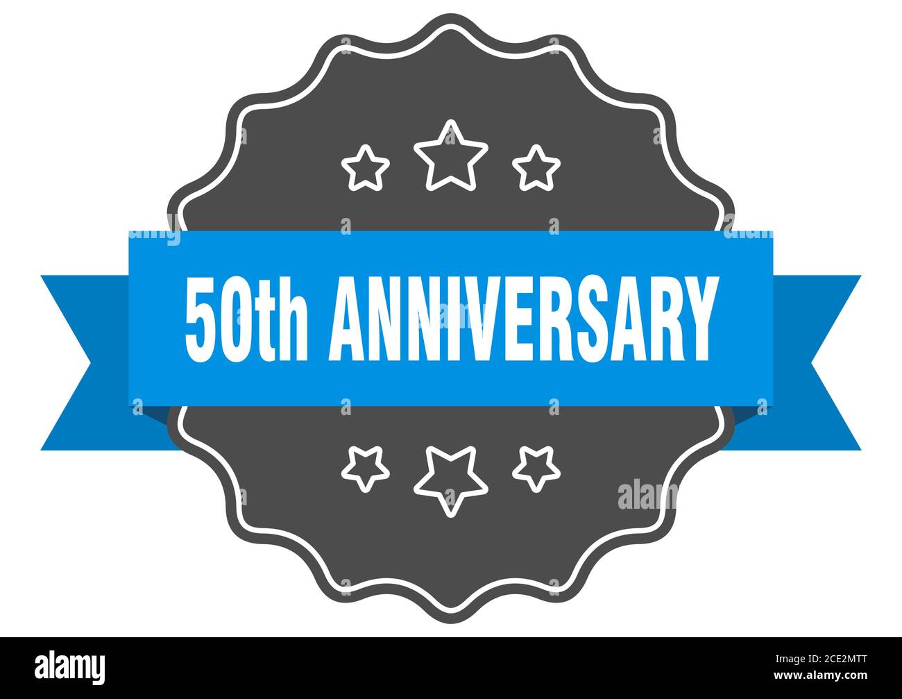 50th anniversary label. 50th anniversary isolated seal. Retro sticker ...