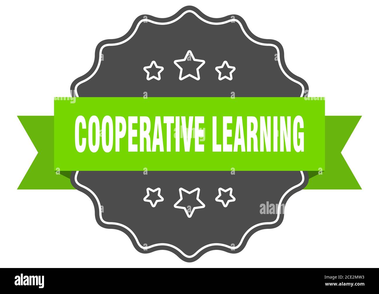 cooperative learning label. cooperative learning isolated seal. Retro ...