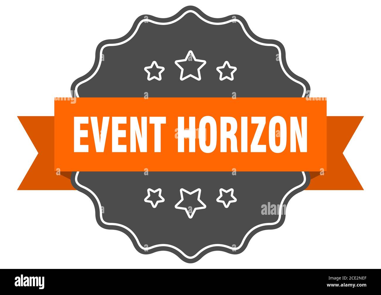 event horizon label. event horizon isolated seal. Retro sticker sign ...
